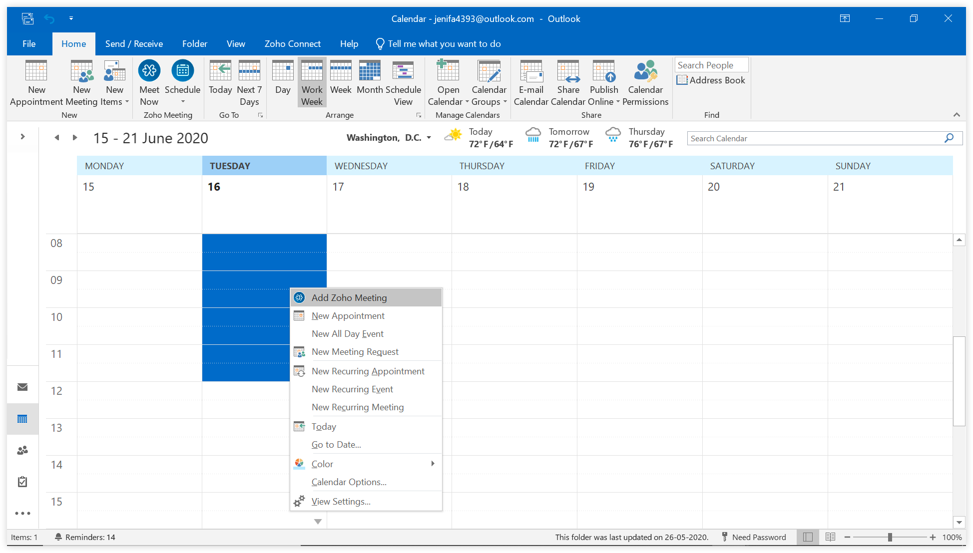 How to convert an Outlook appointment to a meeting